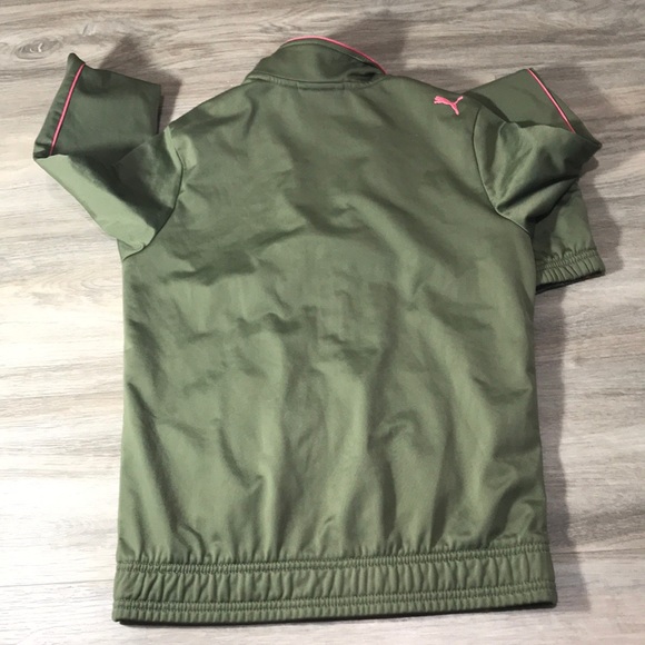 Puma | Jackets & Coats | Puma Green Zip Up Sport Jacket | Poshmark
